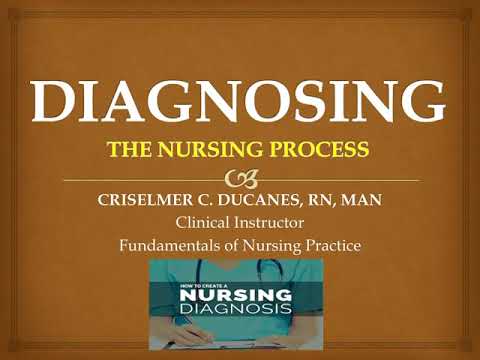 FUNDA LECTURE: Diagnosing Phase of Nursing Process