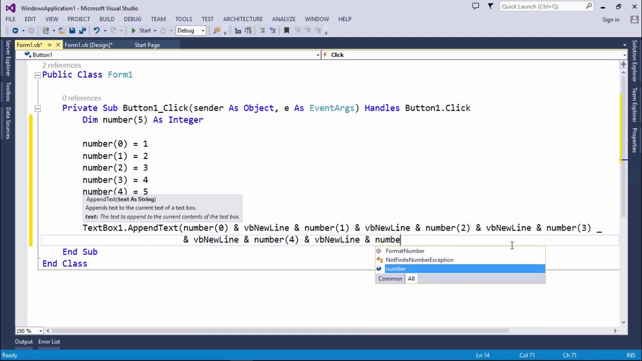 Array (Making Matrix) Visual Basic (Vb.net)