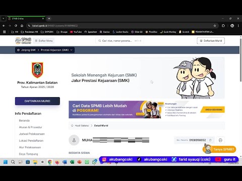 Tutorial Pengecekan Status Verifikasi Pendaftaran SPMB