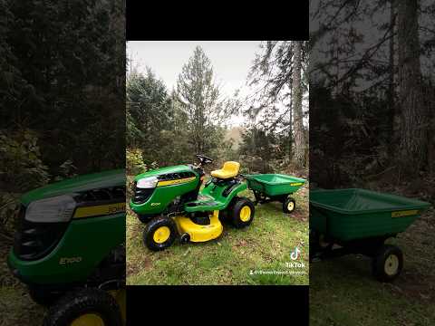 Freshly swapped John Deere E100. #johndeere #briggsandstratton #repair #engine #pnw #northwest #lawn