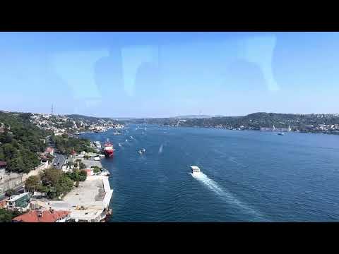 The boundary between Asia and Europe . Istanbul , Turkey