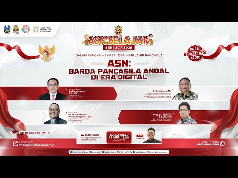 ASN Belajar Seri 20 | 2025 - ASN: Garda Pancasila Andal Di Era Digital