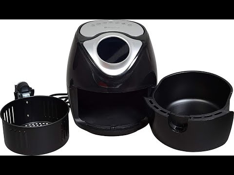 Uber Appliance UB-AF-3B Quart 1300 Watts Digital Programmable Touch Screen Air Fryer