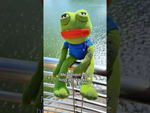 I miss you 🥺 #fyp #cute #sad #plushie #frog #missyou