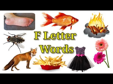Learn English | F letter words with picture | F Letter Words | F letter @funnlearnpreschool6016