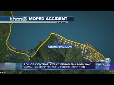 Critical accident near Crouching Lion prompts Kamehameha Hwy. contraflow