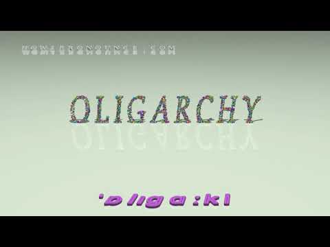 oligarchy - pronunciation in British English (three voices / accents)
