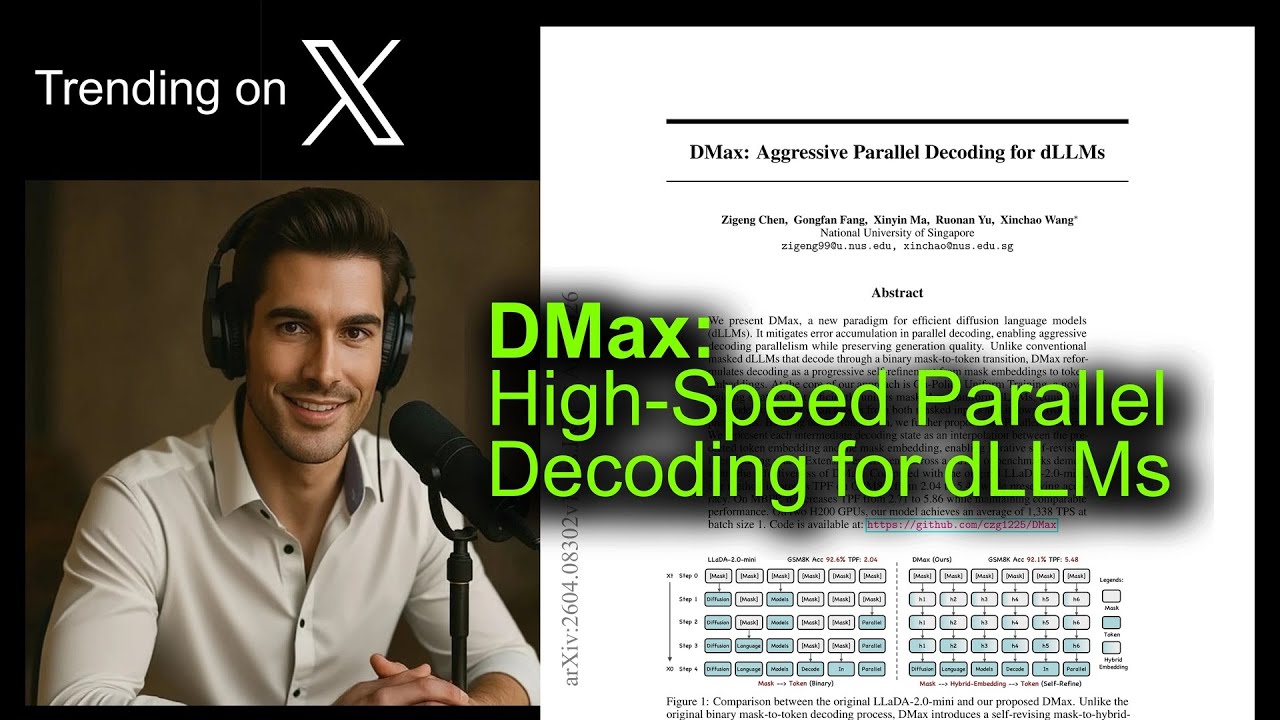 DMax: High-Speed Parallel Decoding for dLLMs
