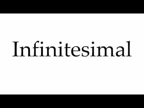 How to Pronounce Infinitesimal