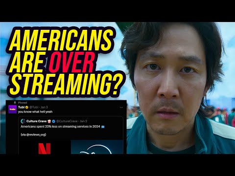 Streaming PLUMMETS 23% in 2024. Tubi Laughs.