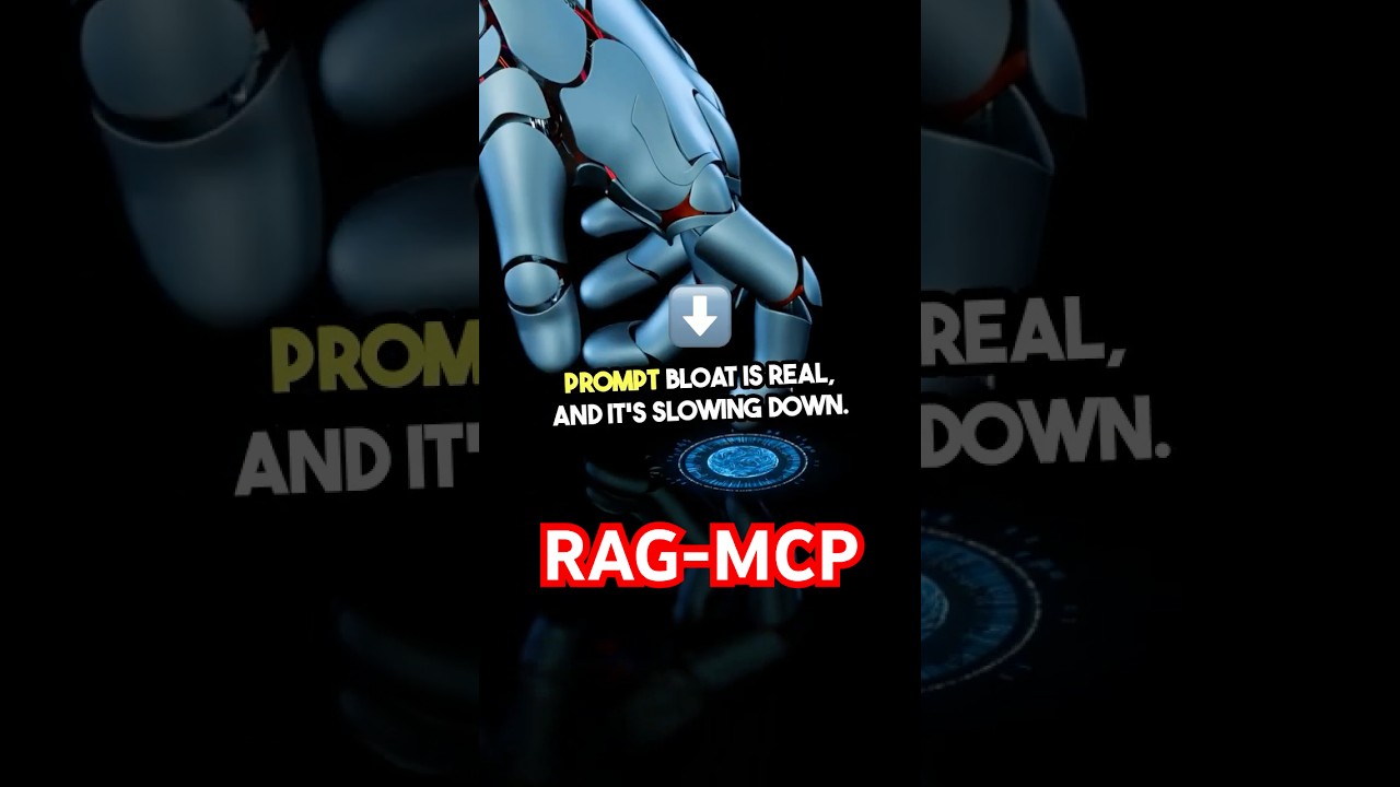 RAG-MCP: Mitigating Prompt Bloat and Enhancing Tool Selection for LLM #rag #mcp #genai #levelup