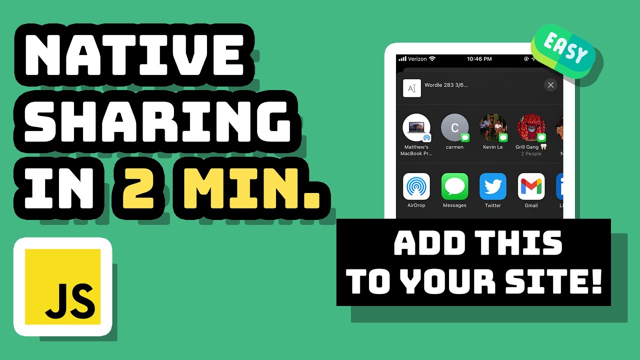 The Web Share API Simplified
