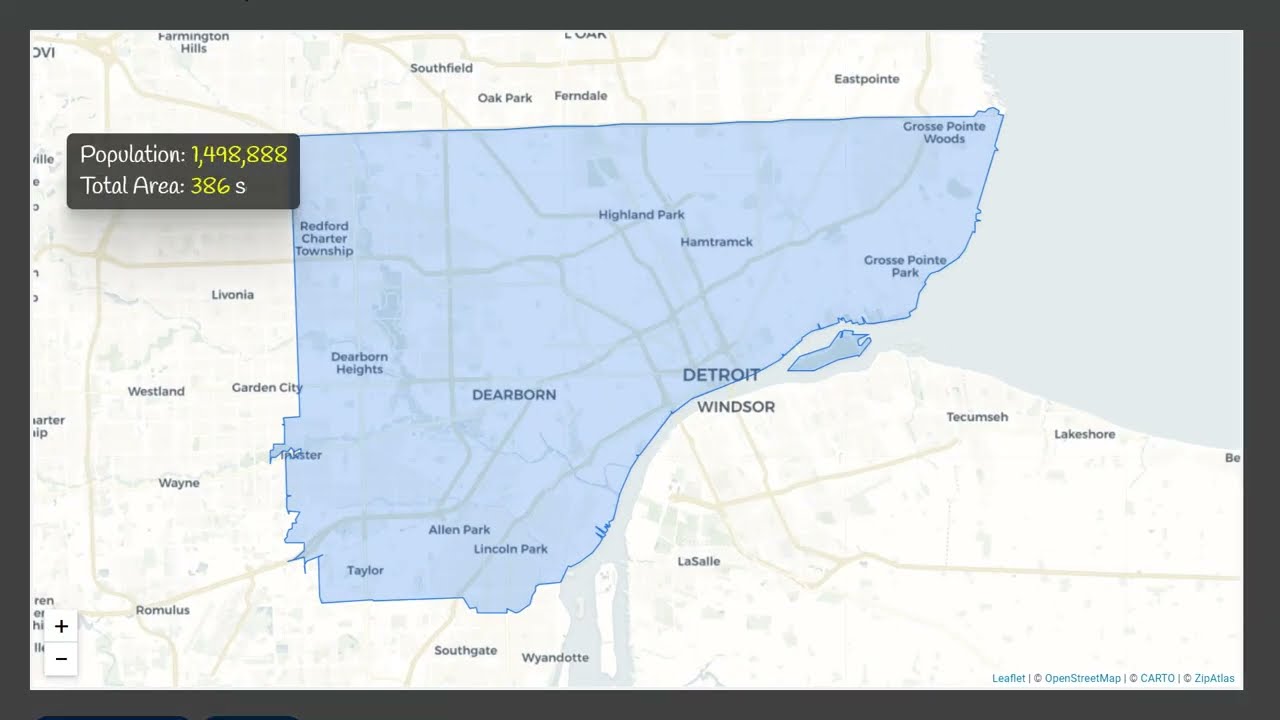 313 Area Code (Michigan) Social & Economic Profile