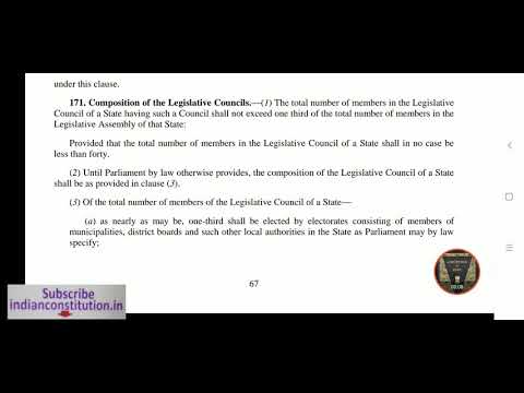 Article 171 of Indian Constitution