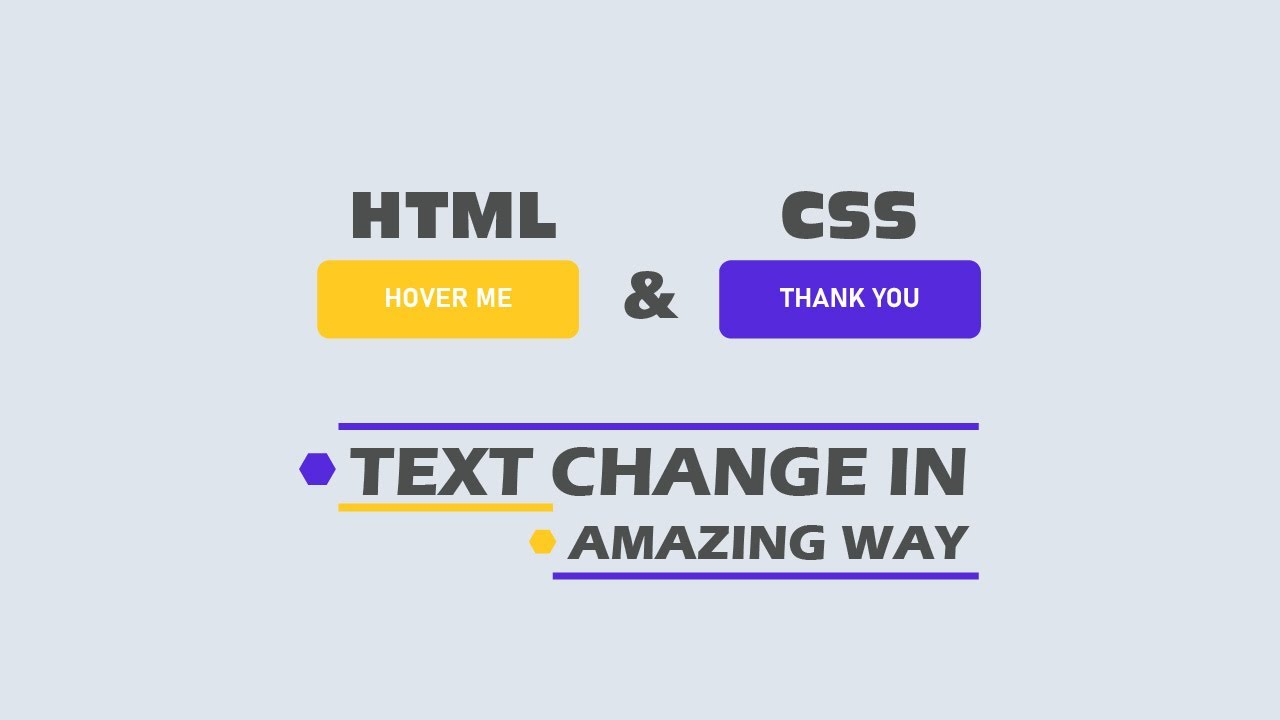 Button Text Change On Hover In Amazing Way | Code Effect