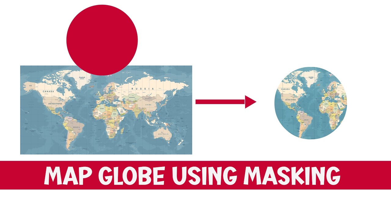 Map Globe Animation using Masking - Adobe animate