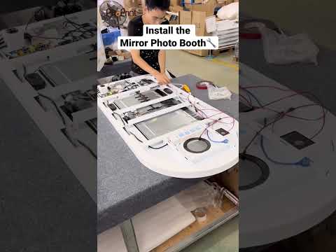 How to install mirror photo booth?👀#photobooth #factory #mirrorbooth #event #weddings #phoprint