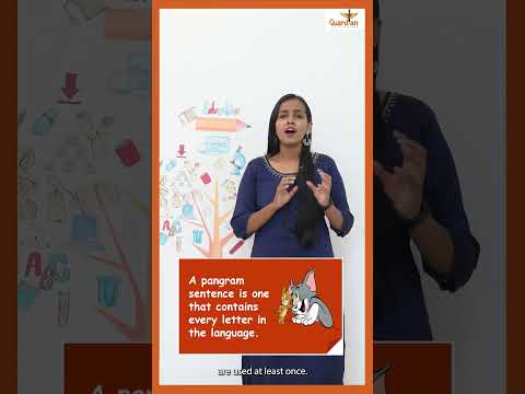 What is a Pangram? Guardian Tutor Online #onlinetuitionclasses #education #teachathome