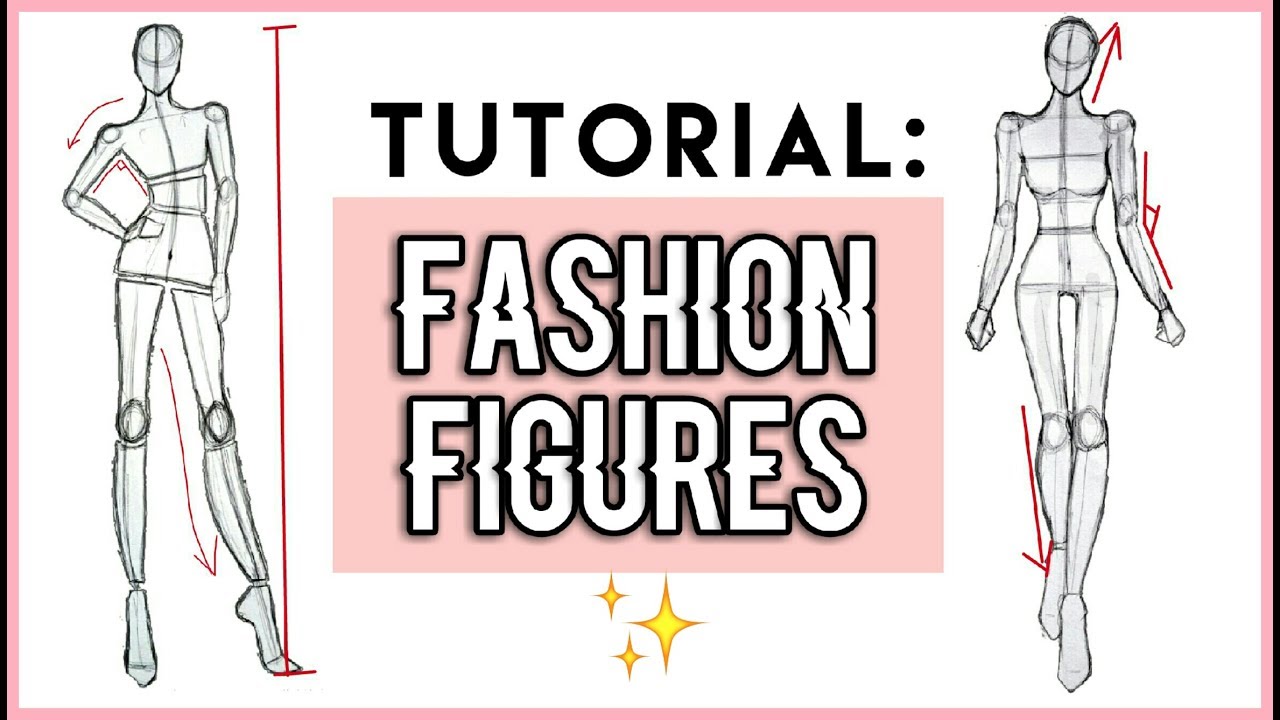 How to draw : Fashion Figures  For beginners! (easy step by step)