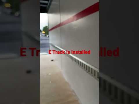 Installing E Track in the trailer!