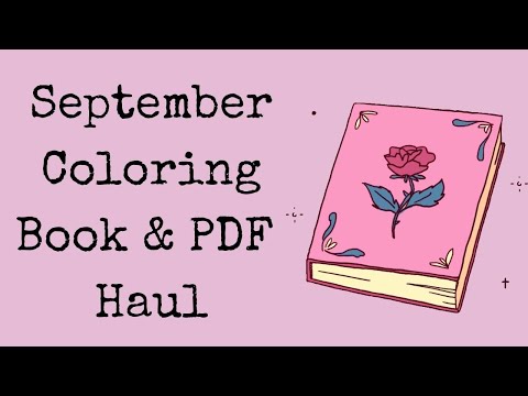 September Coloring Book & pdf Haul