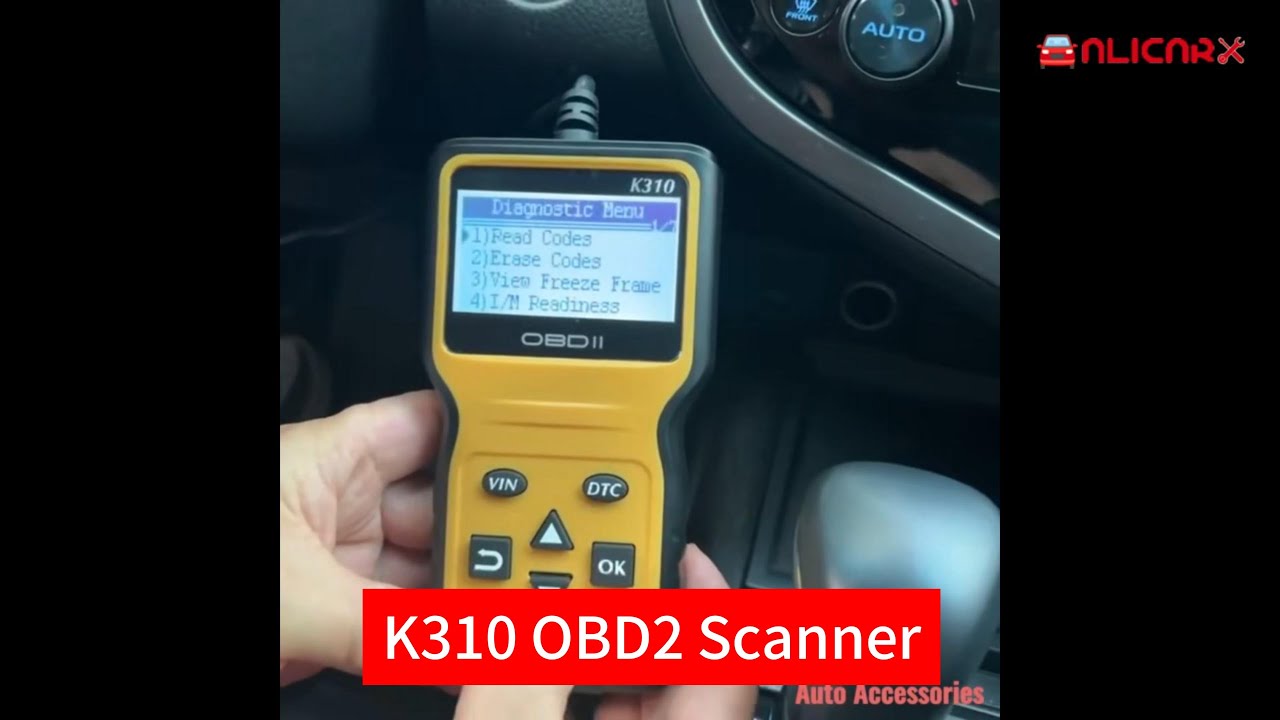 K310 Car OBD2 Scanner Code Reader Engine Fault Code Scan Suitable For All OBD Car in 1996 Years