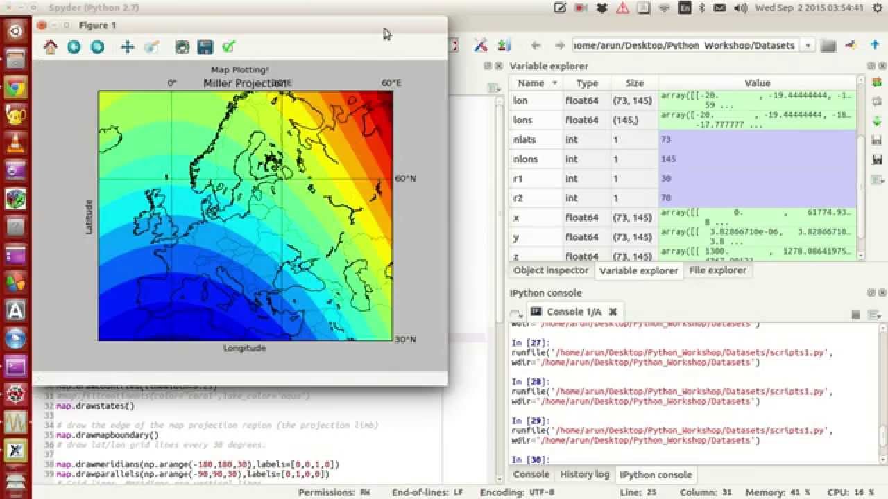 Scientific Programming Using Python : 026 : Making Plots on Maps Using Basemap Part-2
