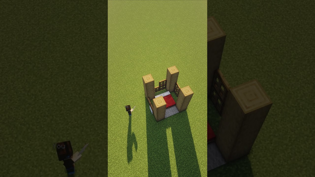 Canopy Bed Tutorial in Minecraft �️