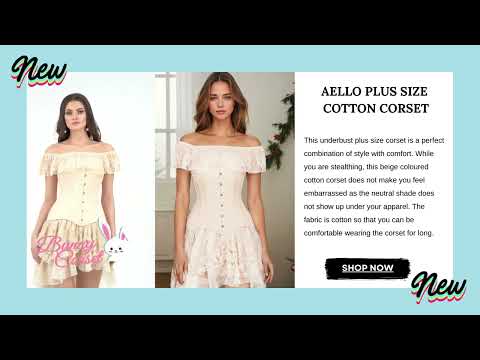 Shape your waist in this Plus Size Cotton Corset!