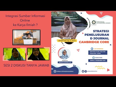 [VLC 7] Cara Integrasi e-Journal ke Karya Ilmiah #PerpustakaanUINSA