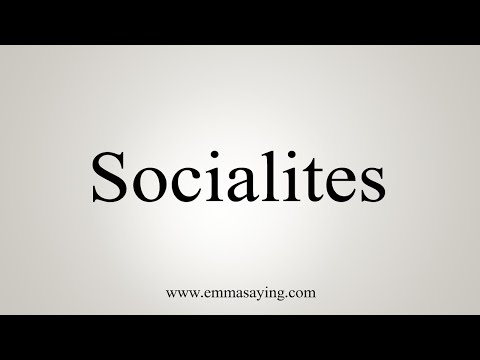 How To Say Socialites