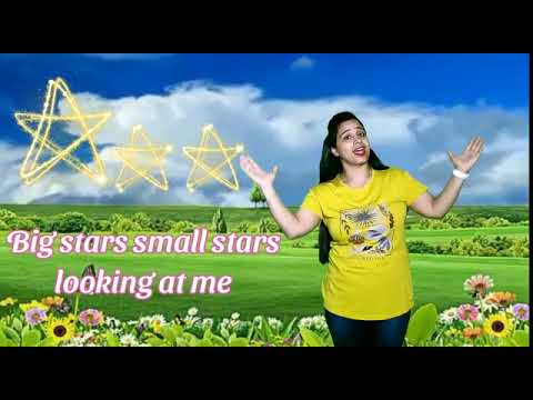 Up in the blue sky|| What do you see|| Nursery Action Rhyme ||Kids rhyme||