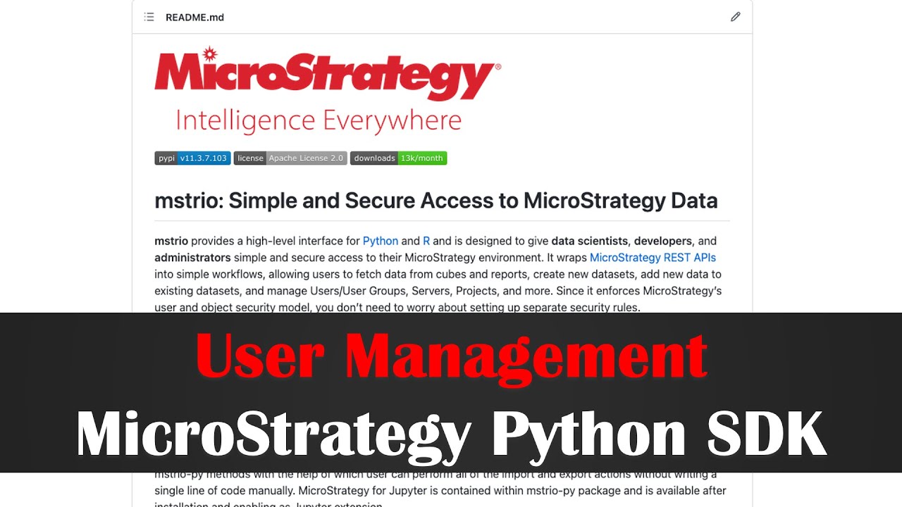 User Management with MicroStrategy Python SDK | Python Tutorial