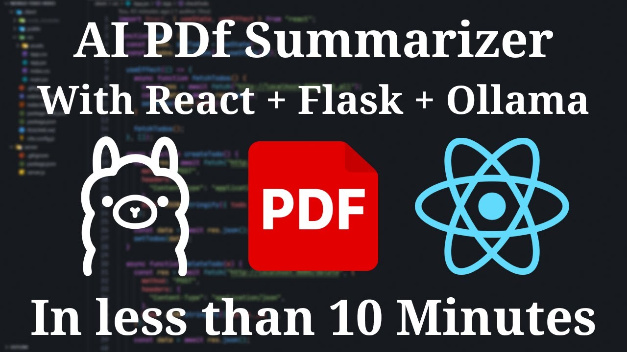 Build an AI Powered PDF Summarizer with React & Ollama LLM