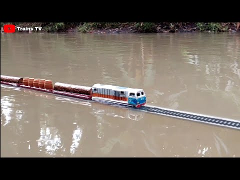 Trains vs Deep Water – BeamNG.Drive - Railking kereta api - Railfans Live - Drama kereta api