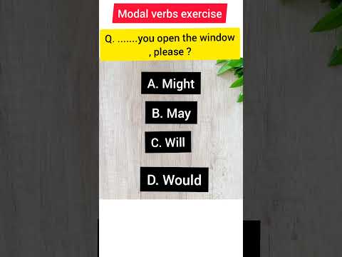 Modal verbs exercise #Modal verbs exercise for all competitive exams #modal #English grammar