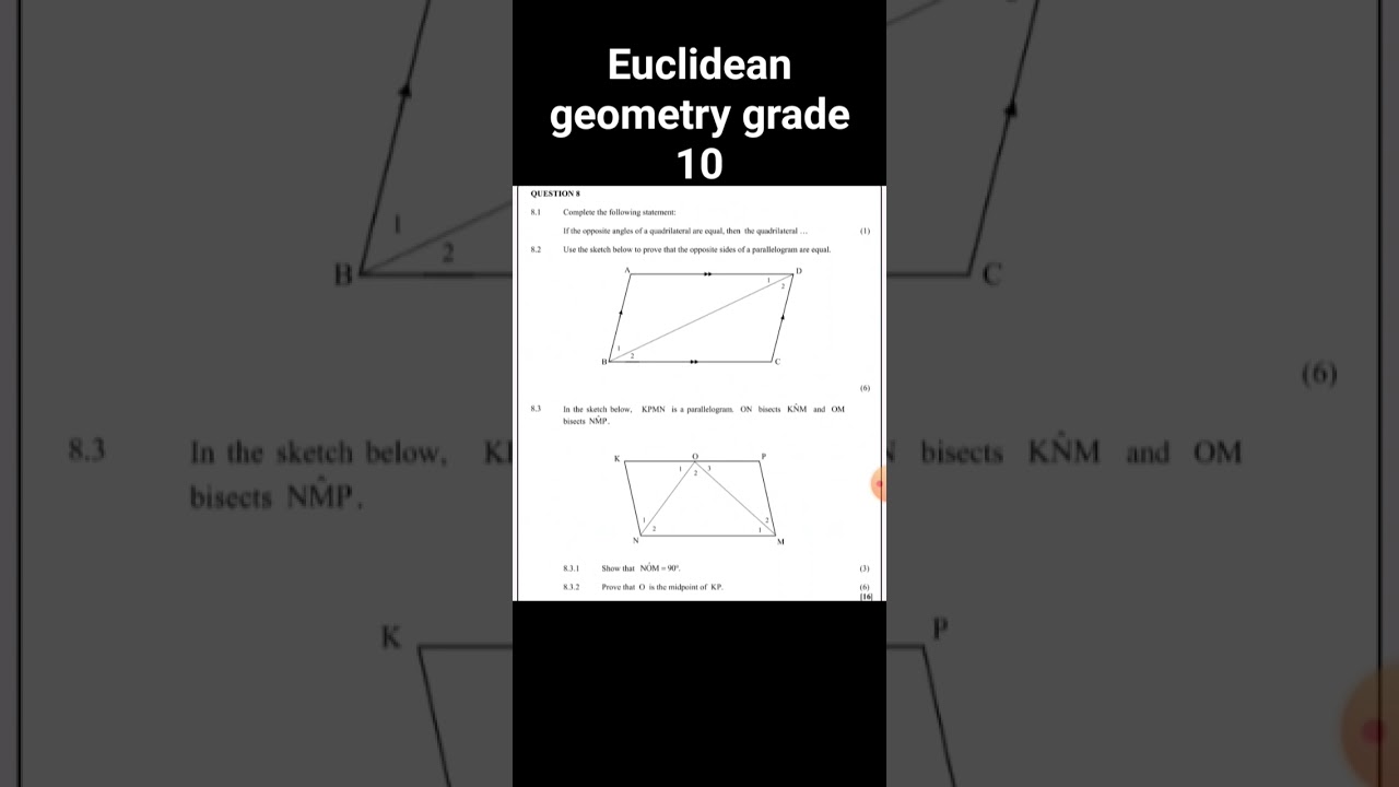 Euclidean geometry grade 10
