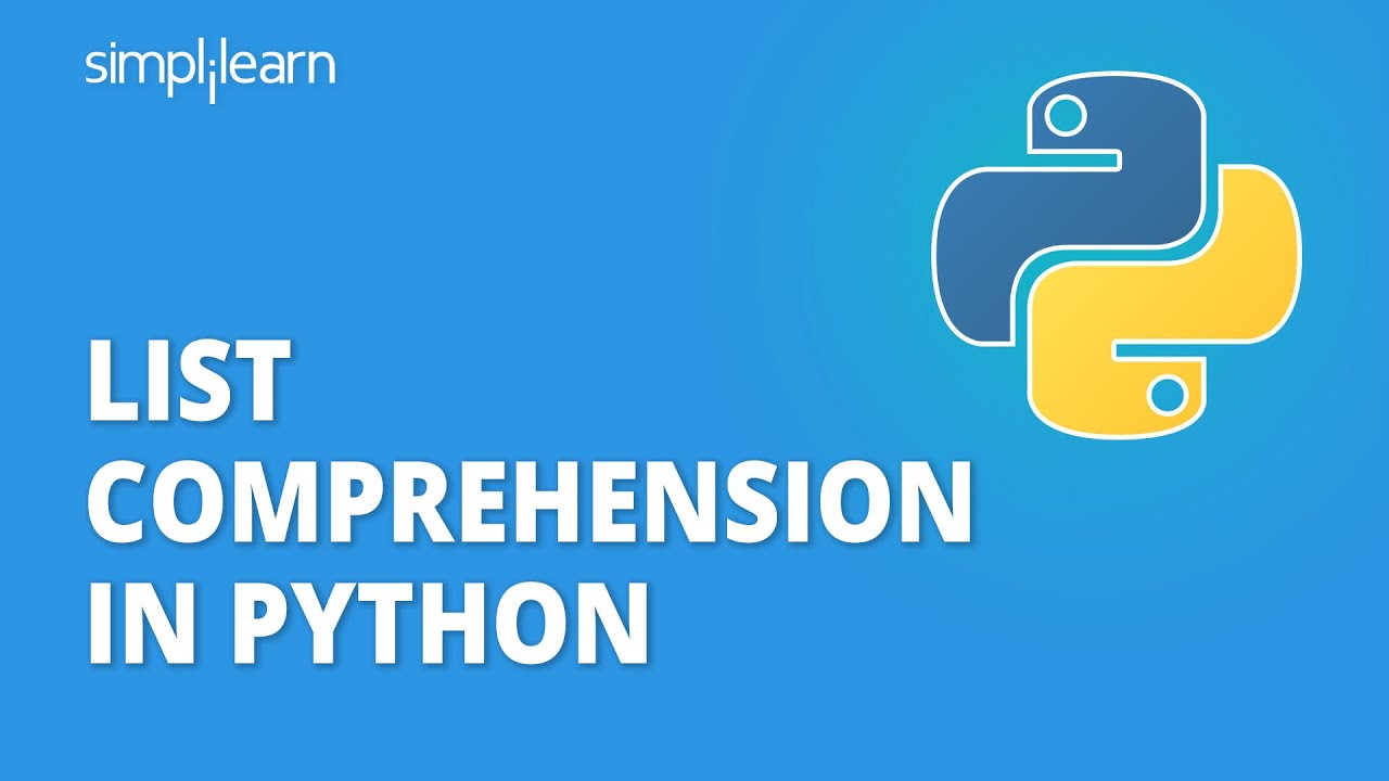 List Comprehension In Python | Python For Beginners | Python Tutorial | Learn Python | Simplilearn