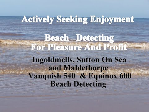 Ingoldmells, Sutton On Sea & Mablethorpe beach metal detecting UK