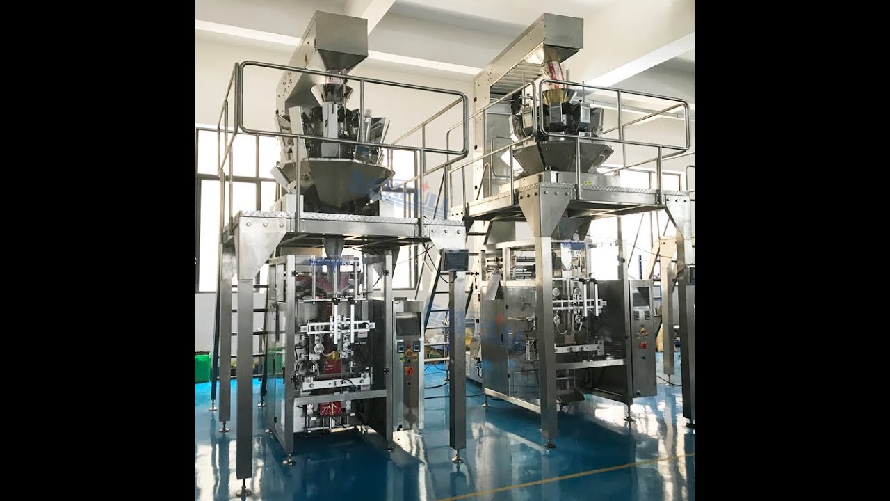 wet noodles auto packing machine with multihead weighers