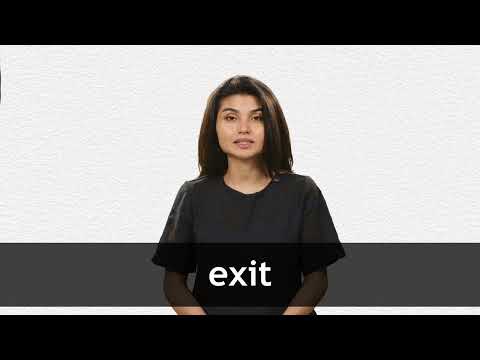 EXIT definition and meaning | Collins English Dictionary
