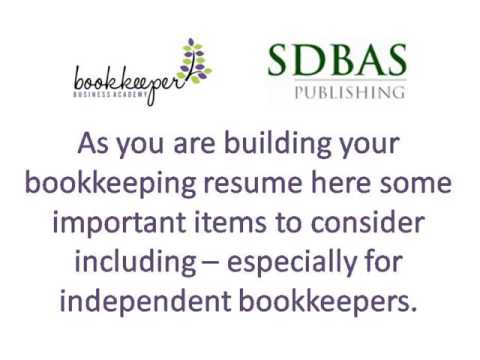 A free bookkeeper resume sample download