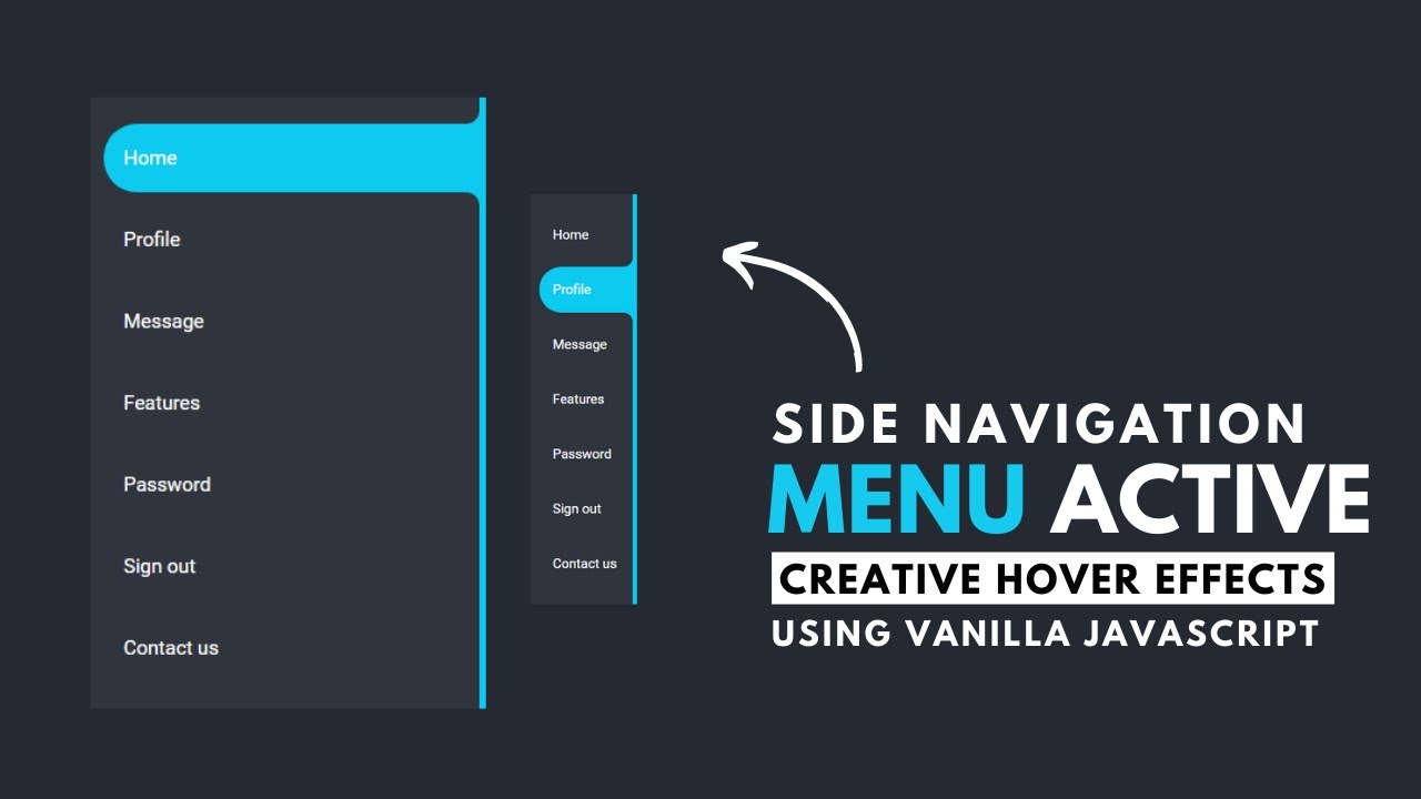 Responsive Sidebar Navigation menu HTML CSS Javascript | Dashboard Navigation menu
