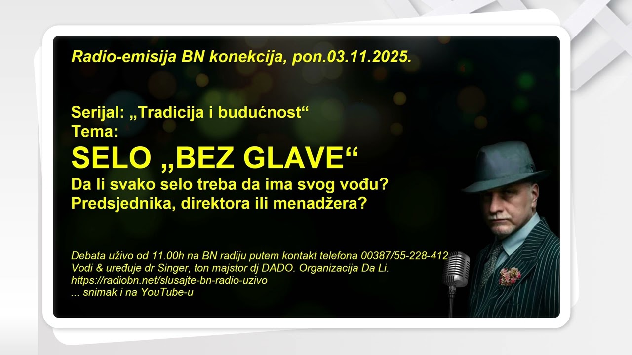 "BN konekcija" 3.11.2025. - BN radio