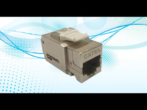 Premium-Line Category 6A 90° Shielded Die-casting Keystone Jack, Slim Type: installation tips