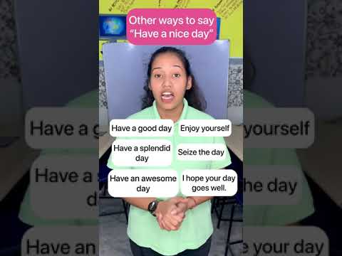 Other ways to say “Have a nice day” #learnenglish #omgclasses #spokenenglish #grammar #shorts