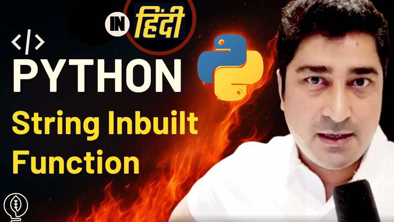 String Inbuilt function | Python | Hindi Lecture