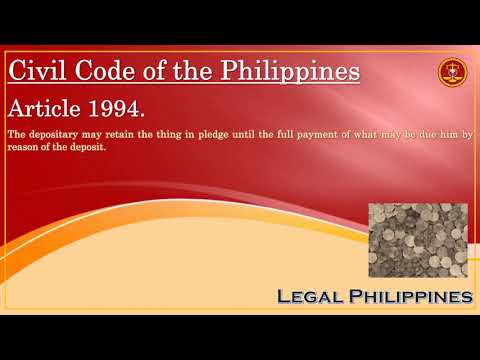 Civil Code of the Philippines, Article 1994