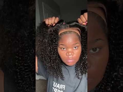 LAZY GIRL HAIR APROVED! A GLUELESS WIG THAT YOU NEED TO GET!#oqhair #shorts #gluelesswig #hdlacewig