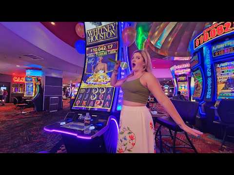 Hitting SO MANY BONUSES on the NEW Whitney Houston Slot Machine!!